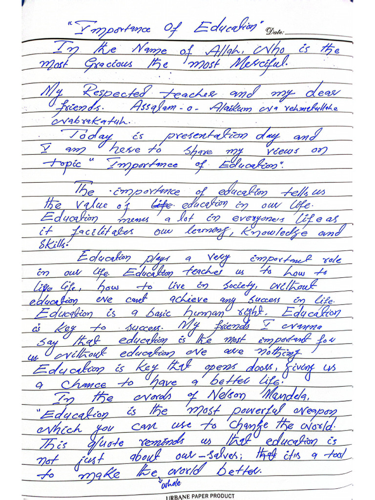 Presentation On Importance of Education | PDF