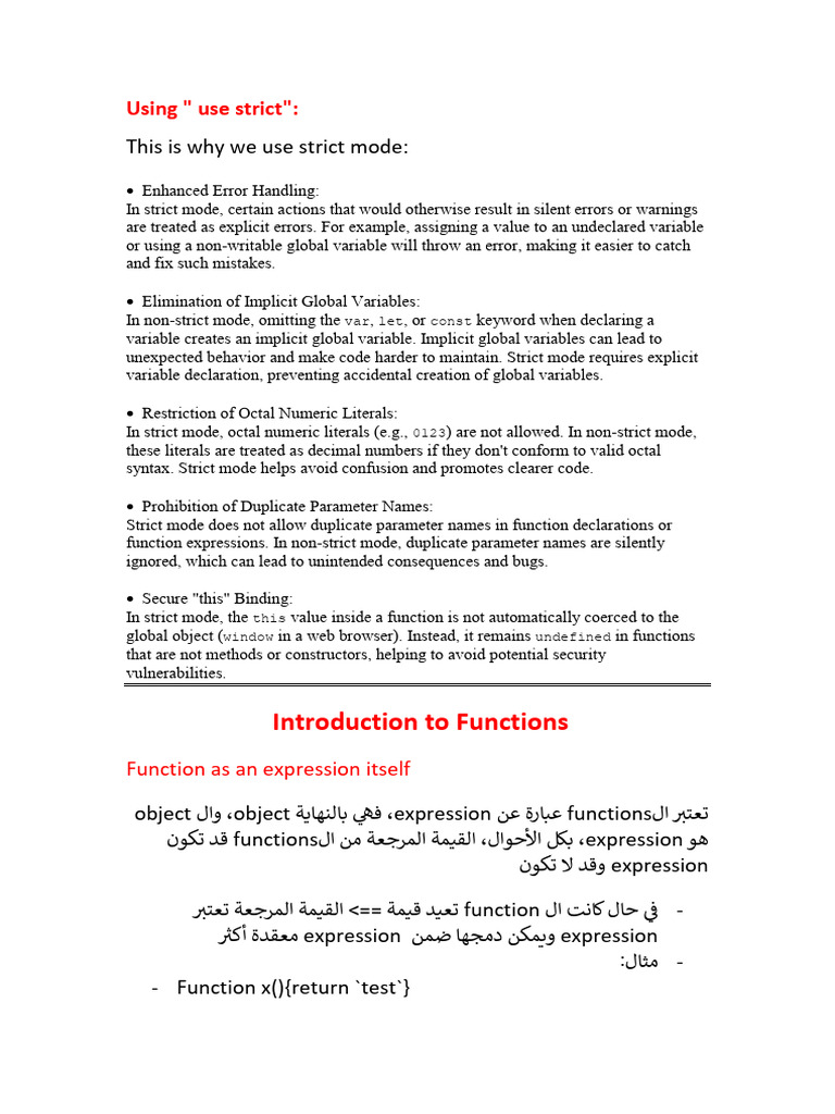 Introduction To Functions Going Deeper With Primitive and Objects | PDF | Parameter (Computer ...