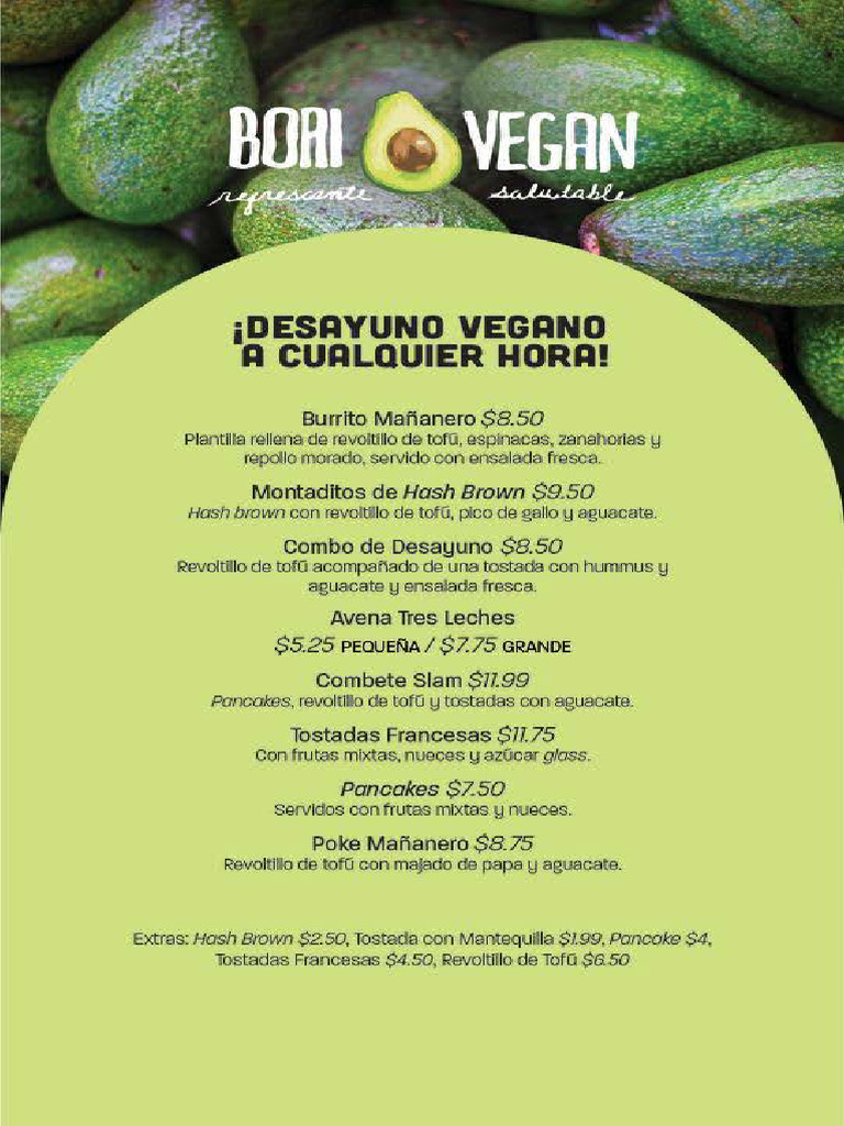 Menu Bori (Recovered) | PDF