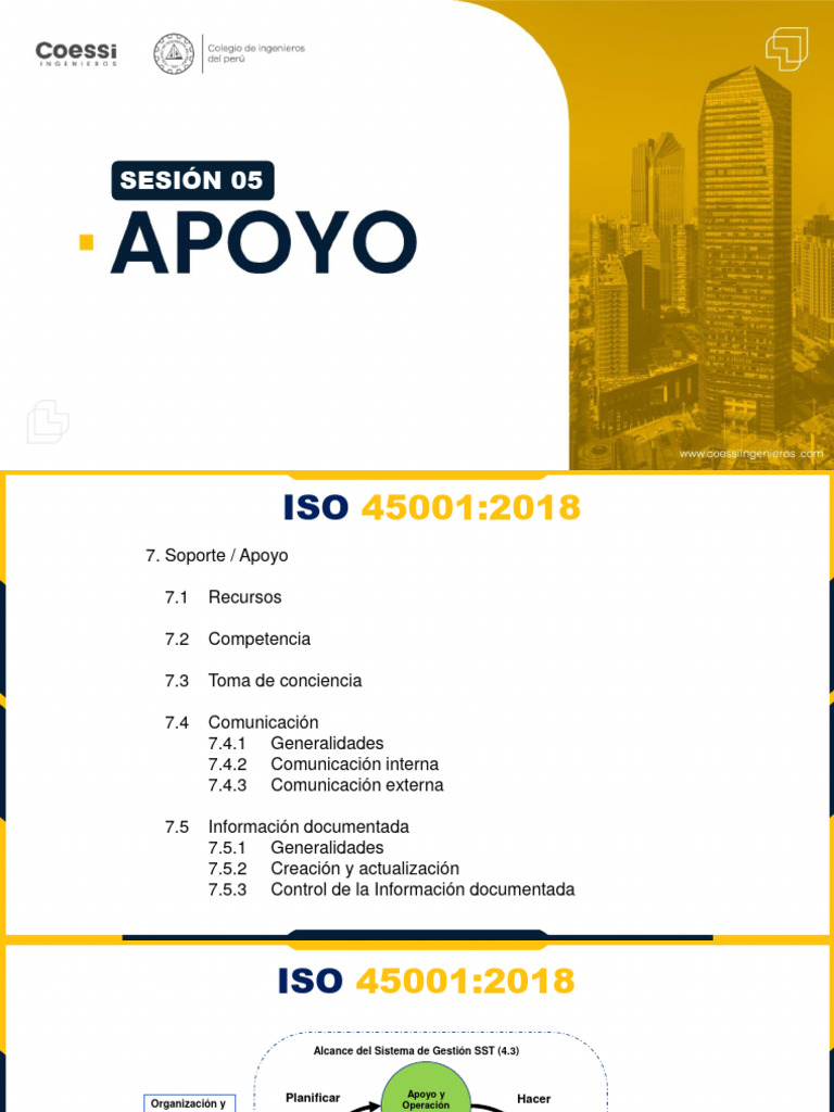 Clase - 05 Iso 45001 | PDF | Información | Planificación