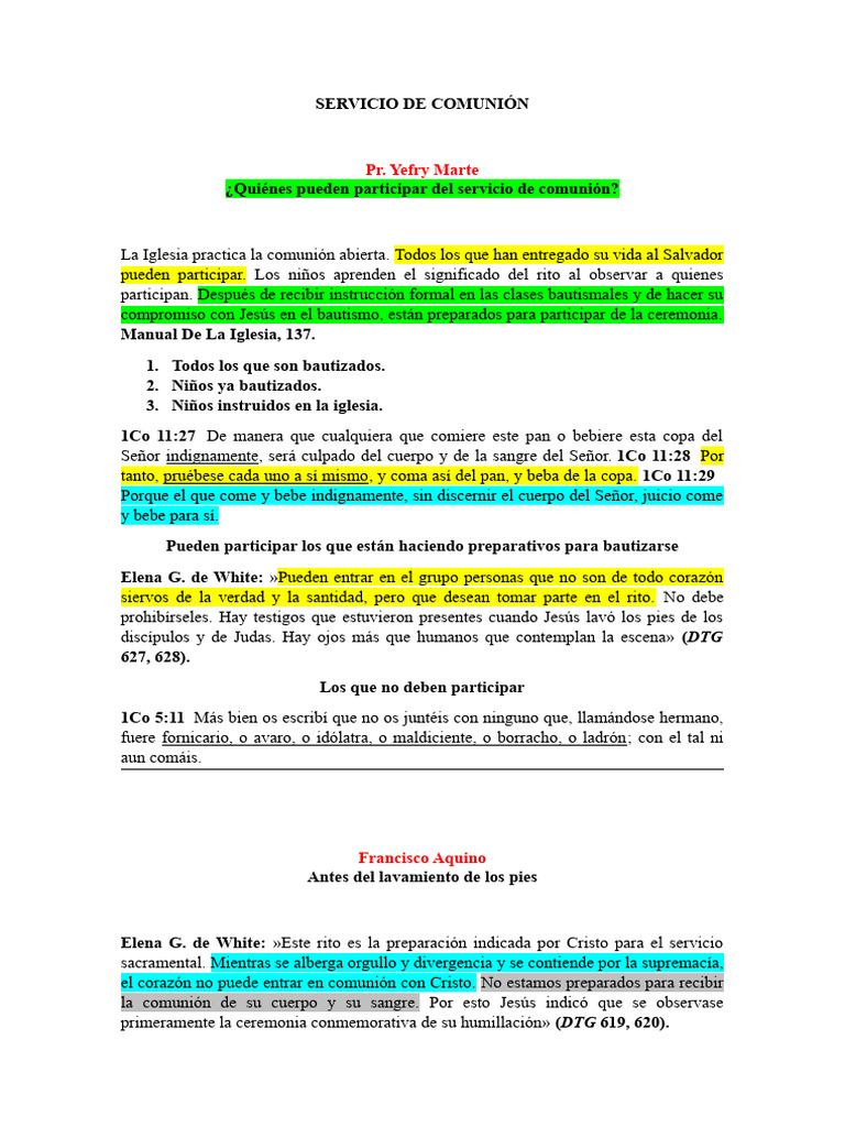Comunión: Significado y Participación | PDF | eucaristía | Cristo (título)