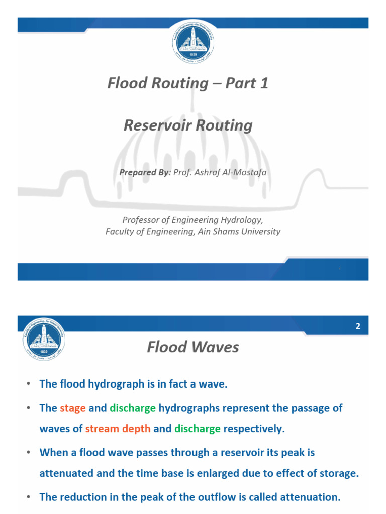 Reservoir Routing | PDF | Discharge (Hydrology) | Environment