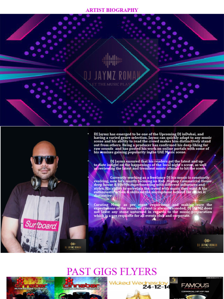 DJ Jaymz: Rising Star in UAE Music Scene | PDF | Disc Jockey | African ...