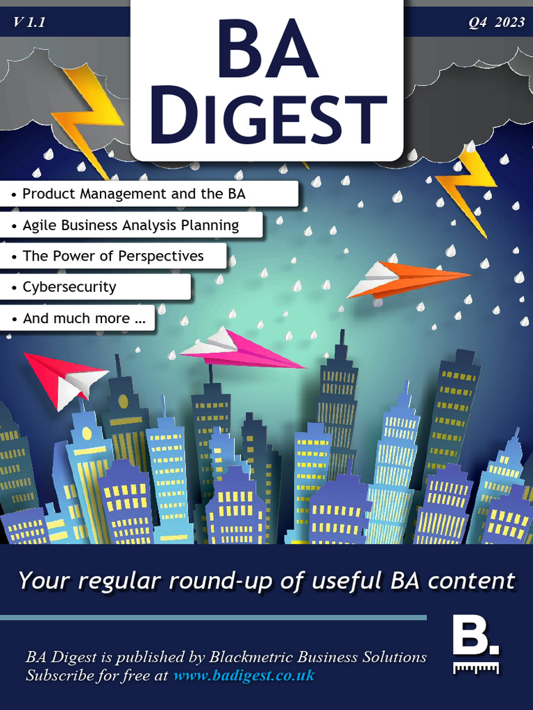 BA Digest 23 Q4 v1 - 1 | PDF | Mentorship | Artificial Intelligence