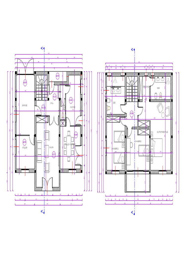 Plans de maisons R+1 en Afrique | PDF