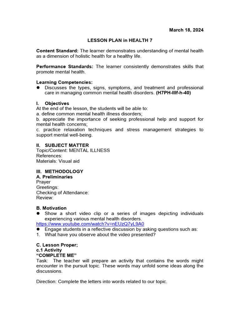 MENTAL-ILLNESS | PDF | Mental Disorder | Learning