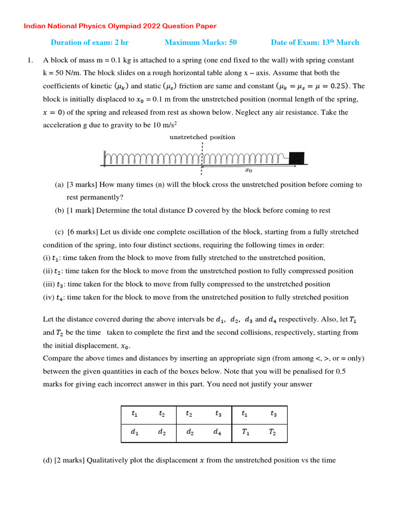 INPO2022 | PDF | Friction | Applied And Interdisciplinary Physics