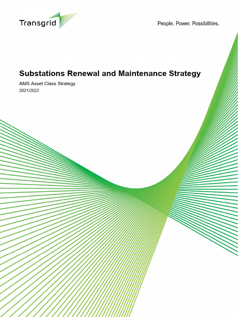 Transgrid - Substations Renewal and Maintenance Strategy - 30 Nov 2021 ...