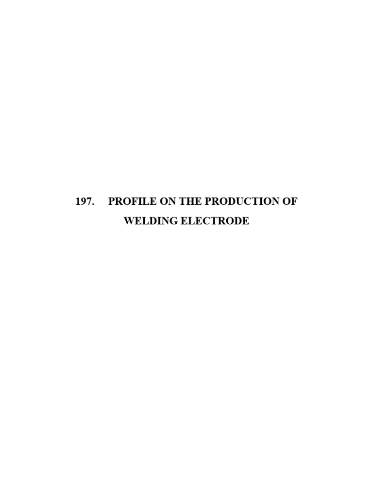 Welding Electrode | PDF | Net Present Value | Internal Rate Of Return