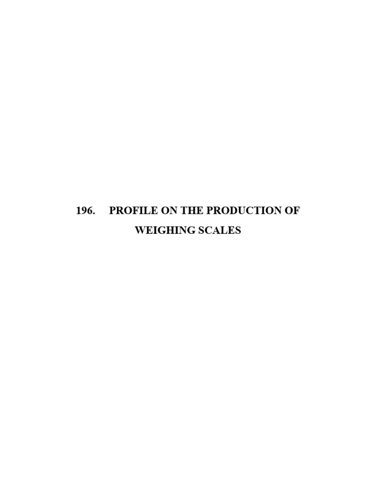 Weighing Scale | PDF | Internal Rate Of Return | Net Present Value