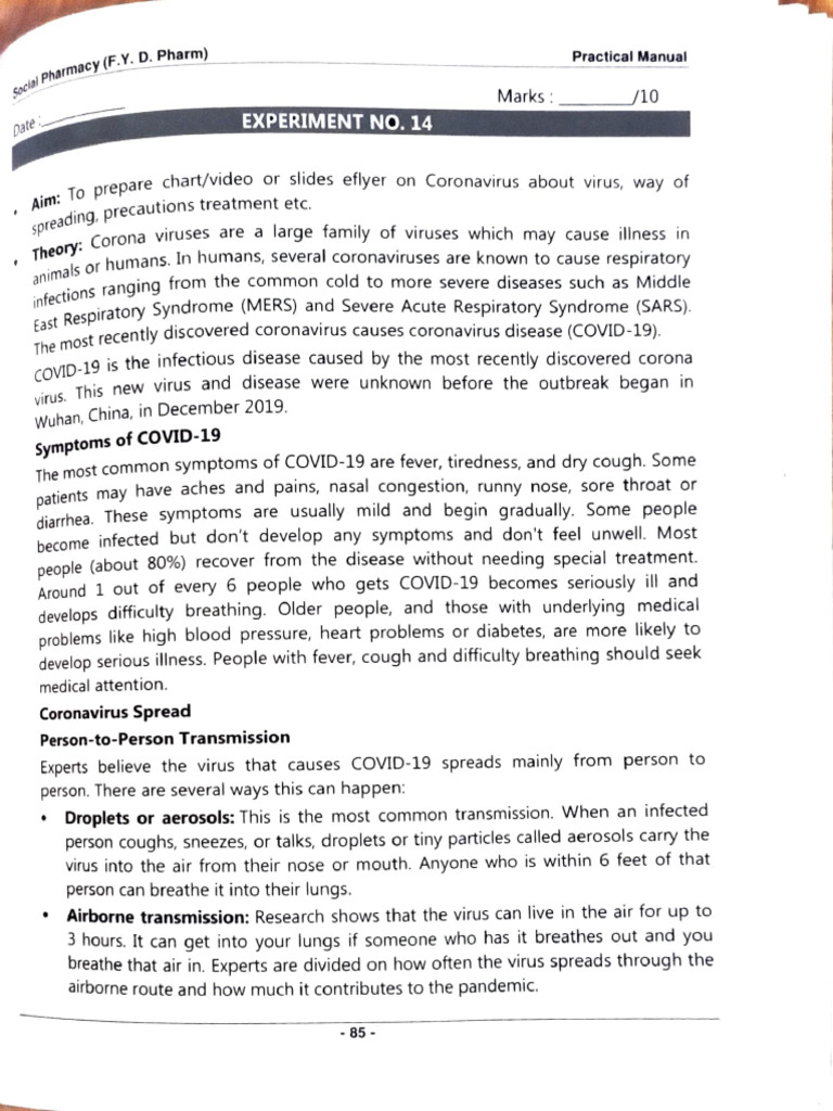 Experiment - No. 11 | PDF