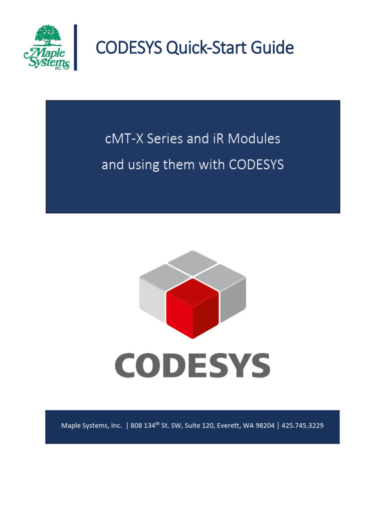 Codesys CMT Quick Start Guide | PDF | Internet Protocol Suite | Ip Address