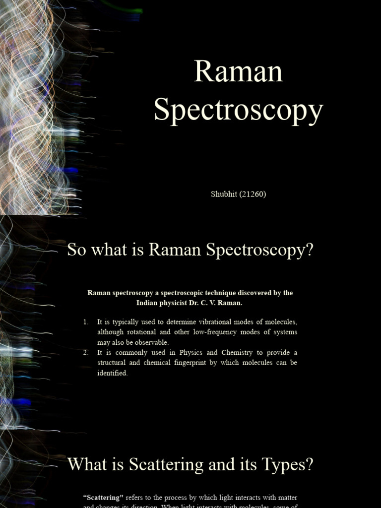 Raman Spectroscopy Basics | PDF | Scattering | Physical Sciences