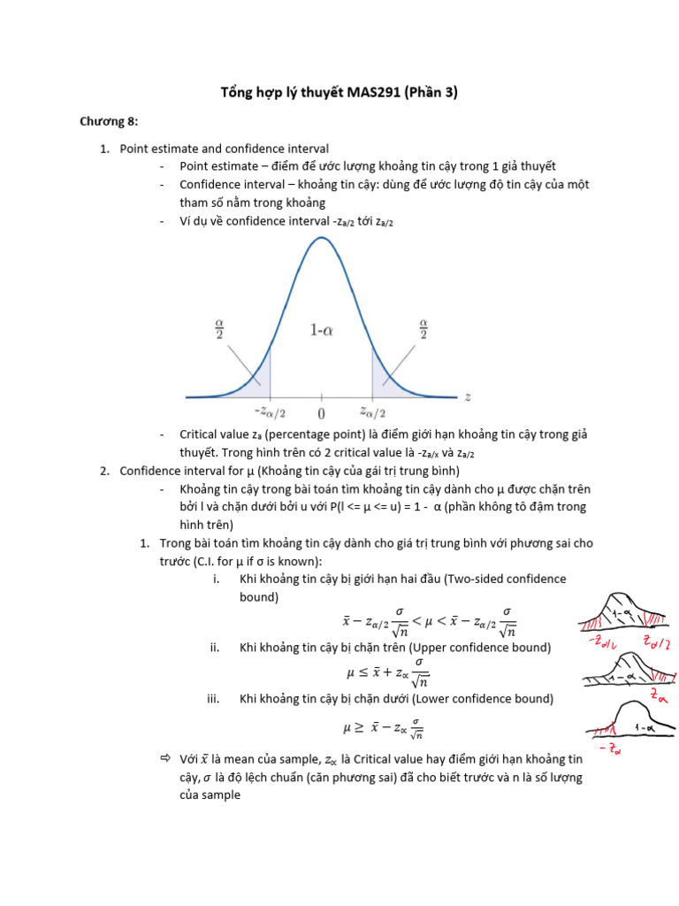 MAS291 Tổng hợp kiến thức pt3 | PDF