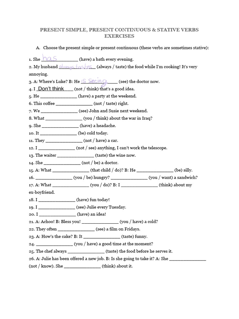 Editado - URRESTI LOPEZ-MANAN VIOLETA - 1. WORKSHEET: PRESENT SIMPLE ...