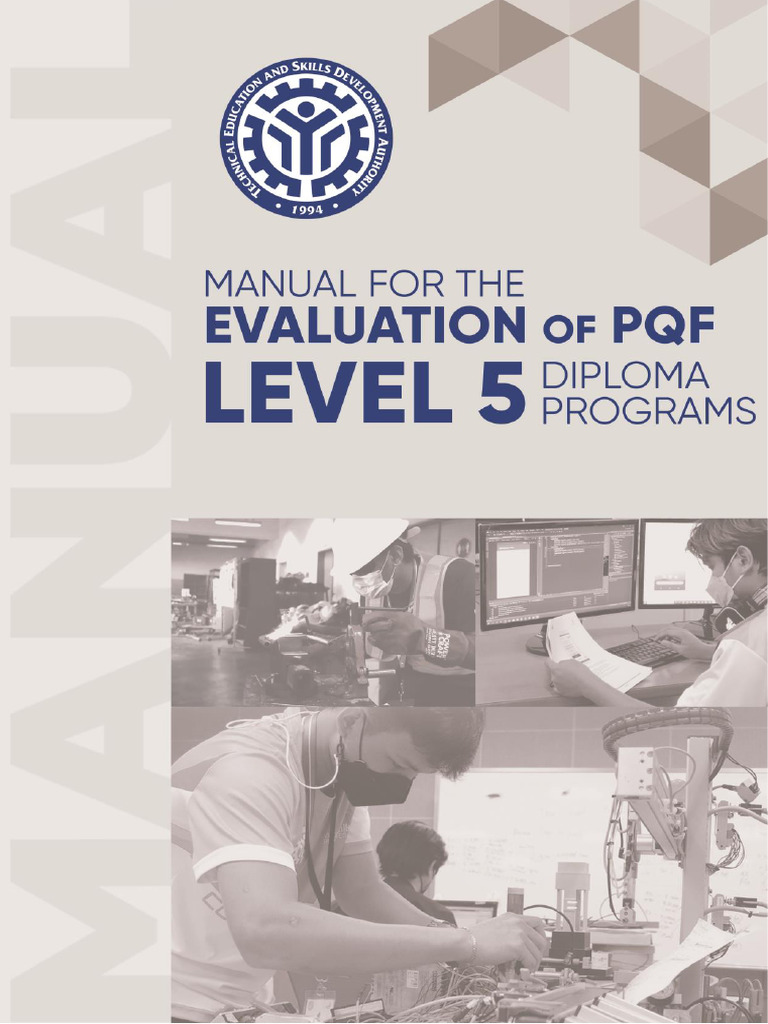 2.1.8. Manual For The Evaluation of PQF Level V (Diploma) Programs | PDF | Curriculum | Learning