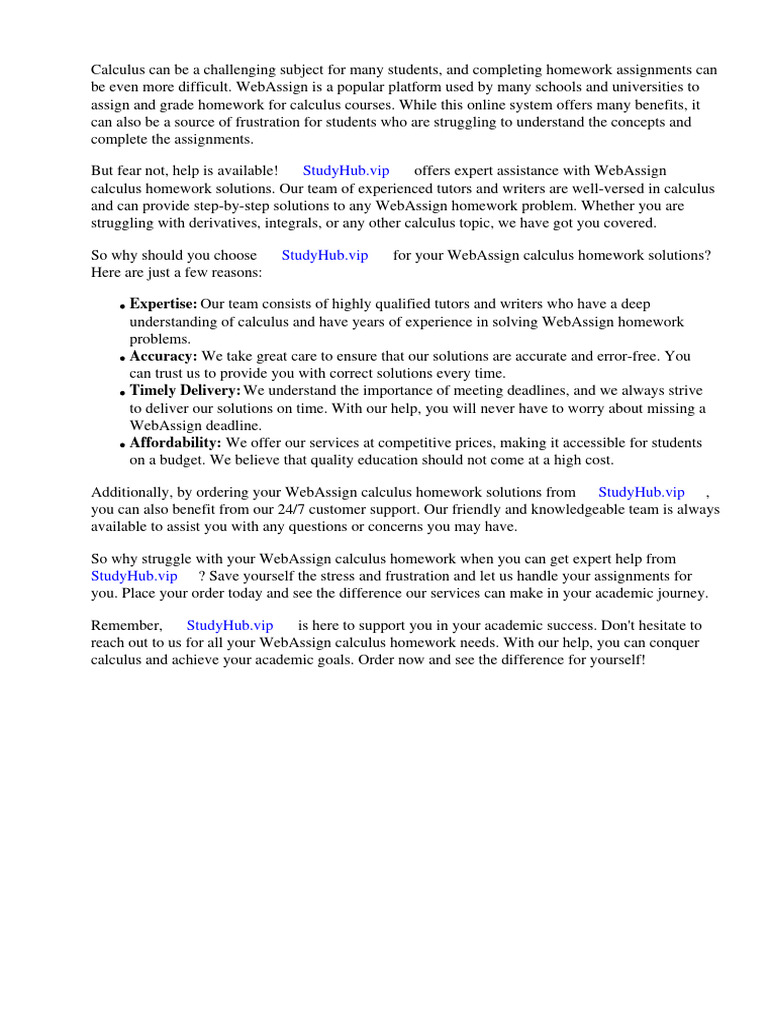 Webassign Calculus Homework Solutions | PDF | Essays | Thesis
