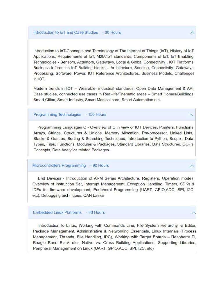 Iot Cdac Syllabus | PDF