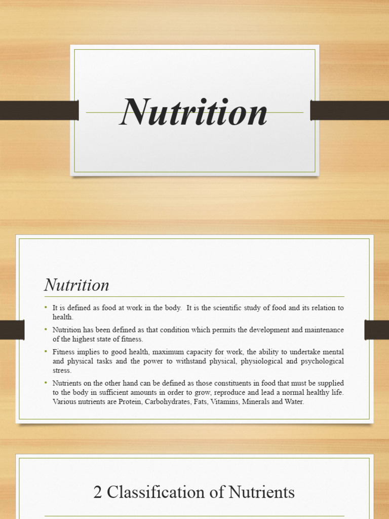 Nutrition | PDF | Nutrients | Carbohydrates