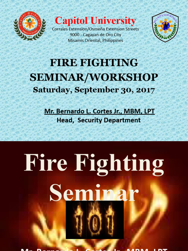 Fire Fighting Workshop | PDF | Fires | Firefighting