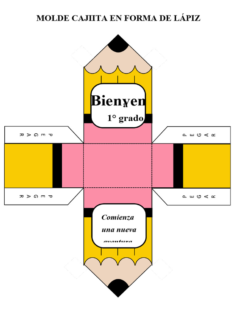 Molde Cajita Lapiz Pdf
