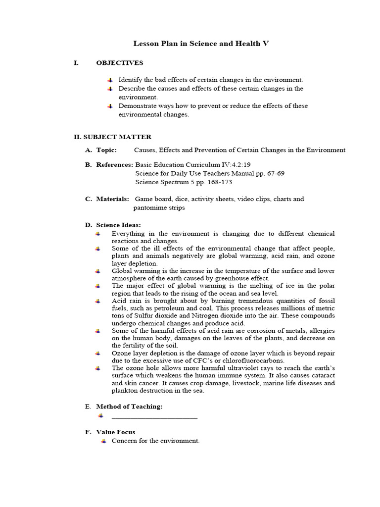 Environmental Changes: Causes & Solutions | PDF | Climate Change | Earth