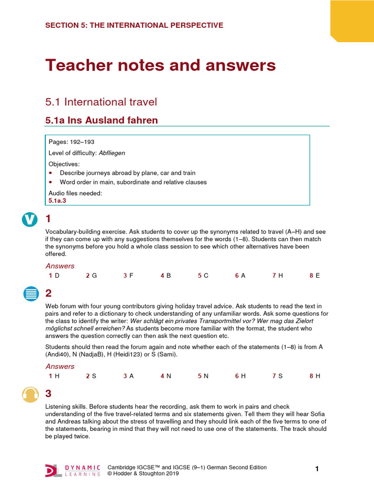 (GR) CHECK - Textbook Answers Section 5 (Hodder & Stoughton) | PDF ...