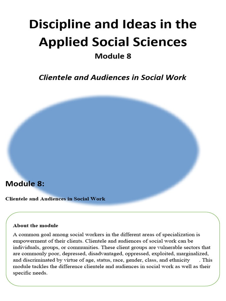 Module 8 Printable | PDF | Child Protection | Social Work