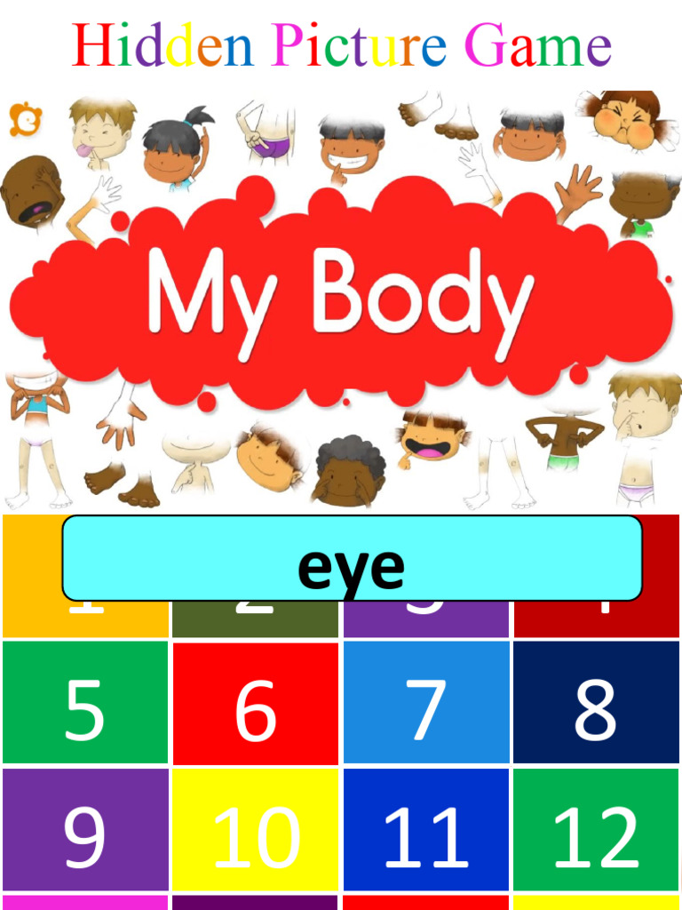 Hidden Picture Body Parts Game | PDF | Games & Activities | Cooking ...