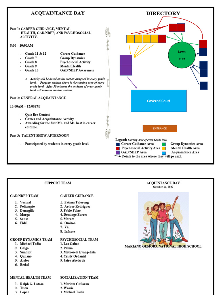 Acquaintance Day Program | PDF