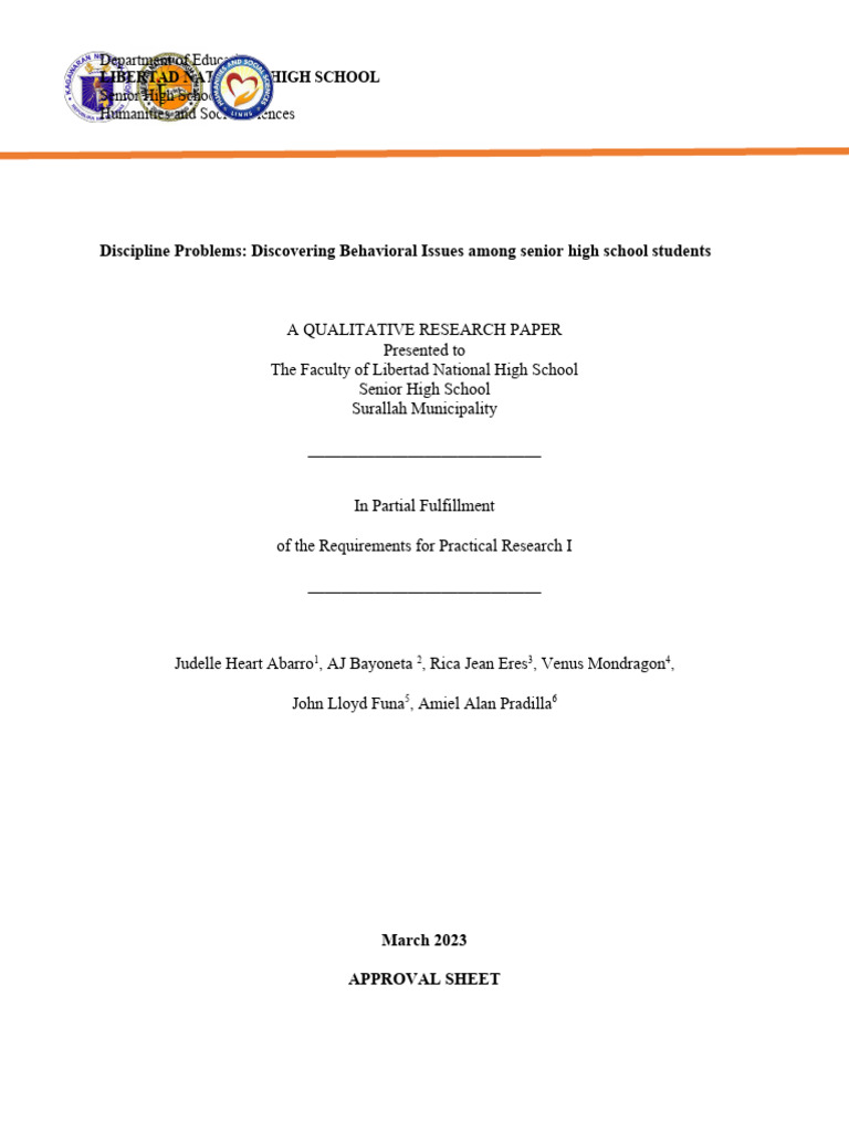 Humss Sample PR1 | Download Free PDF | Learning | Teachers