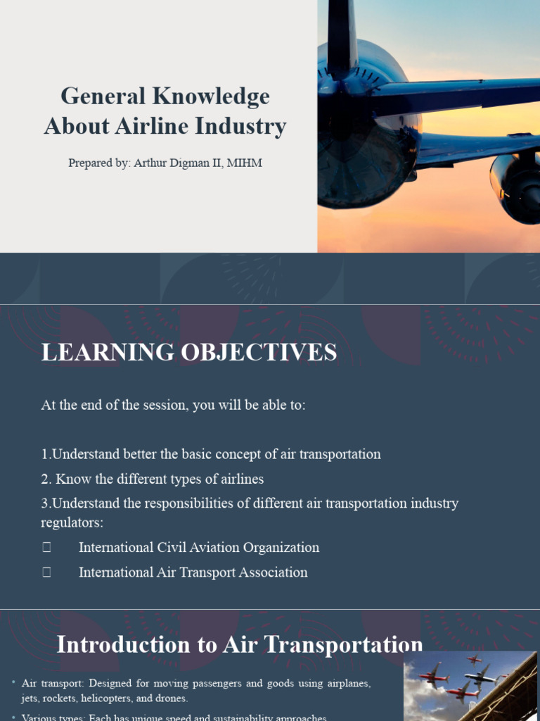 Chapter 1 Evolution of Airline Industry | PDF | Airline Hub | Airlines