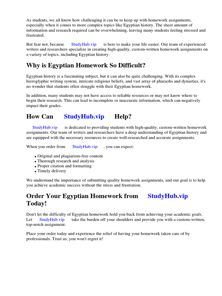Egyptian Homework Ideas Ks2 | PDF | Ancient Egypt | Homework