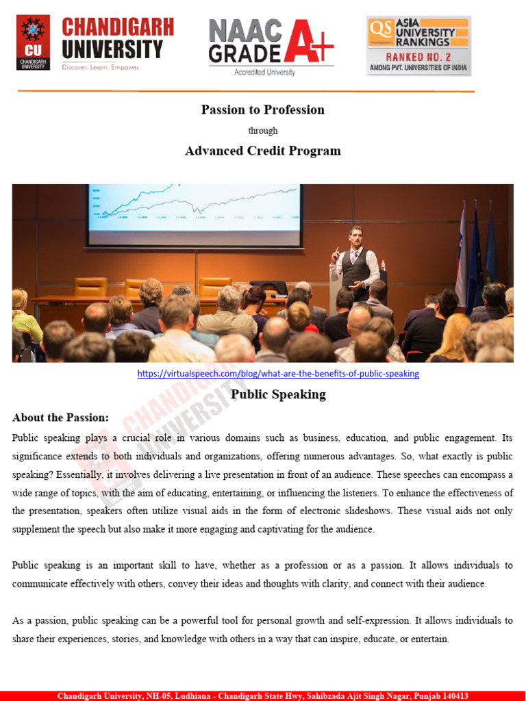 Self Learning Material - Public Speaking | PDF | Public Speaking | Rhetoric