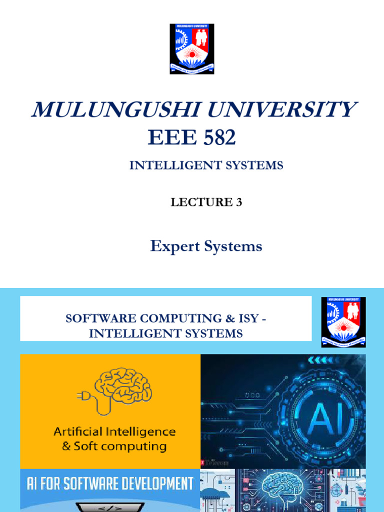 EEE 582 Intelligent Systems - Lecture 3 - MU - 2024 - S2 | PDF | Artificial Intelligence ...