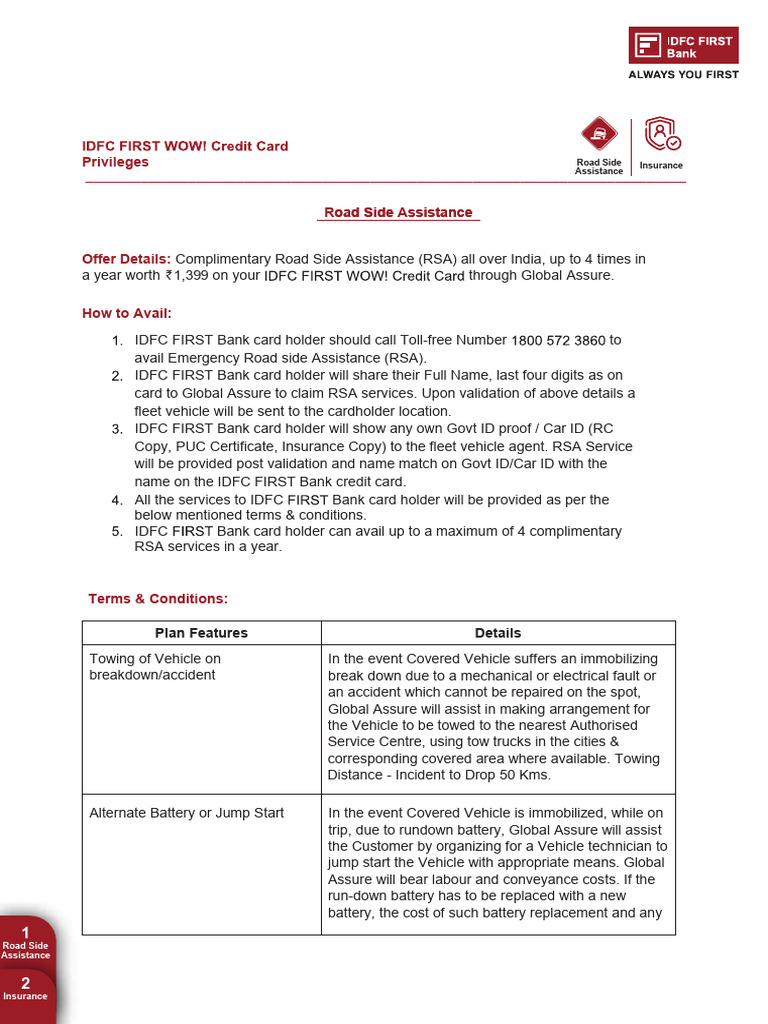 FIRST WOW Privileges | PDF | Credit Card | Personal Identification Number