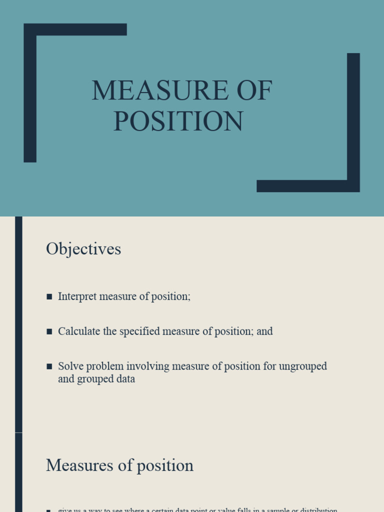 Measure of Position | PDF