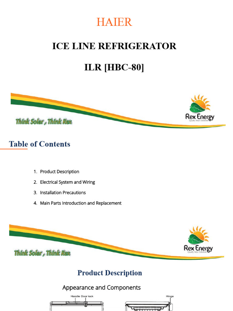 ILR HBC-80 Training | PDF | Refrigerator | Thermostat