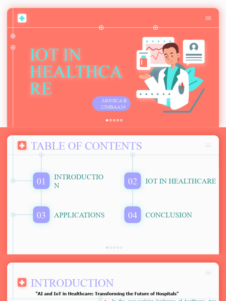 IoT in Healthcare Project Proposal by Slidesgo | PDF | Internet Of ...