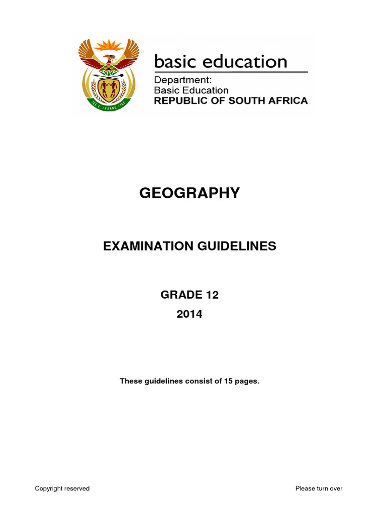 Geography GR 12 Exam Guidelines Eng | PDF | River | Geographic ... Geography GR 12 Exam Guidelines Eng | PDF | River | Geographic ...