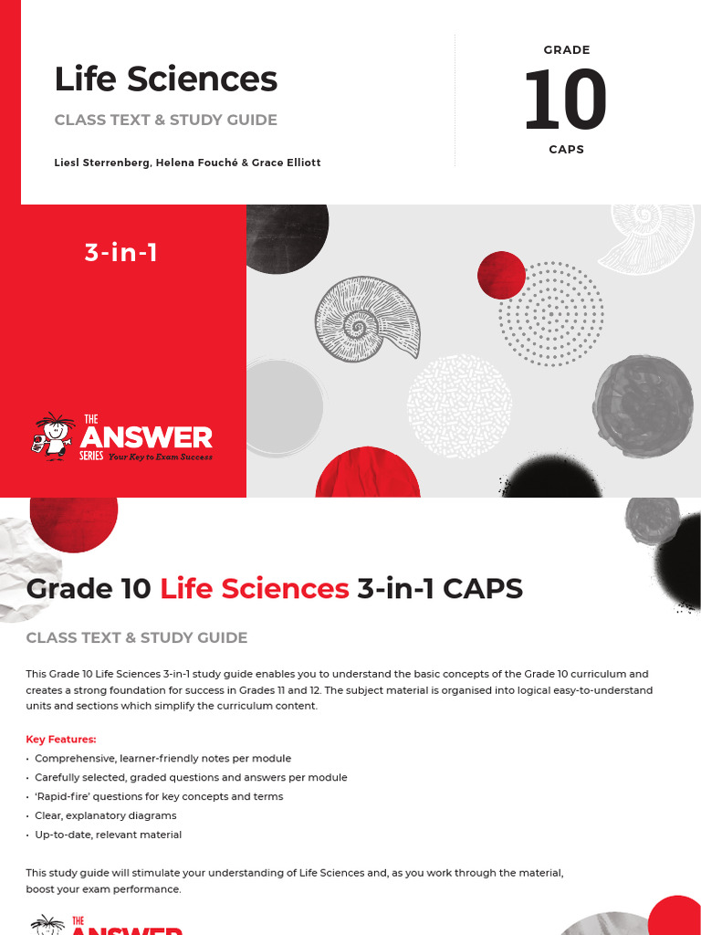Grade 10 Life Sciences Study Guide | PDF | Experiment | Cartesian ...