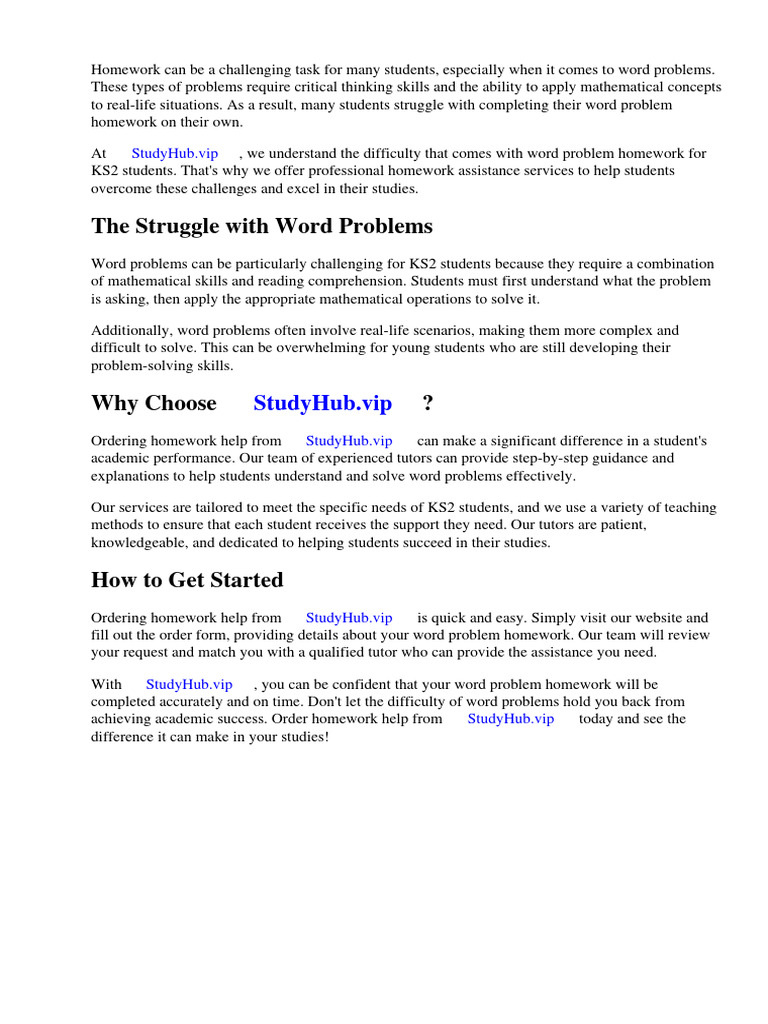 Word Problems Homework Ks2 | PDF | Mathematics | Homework