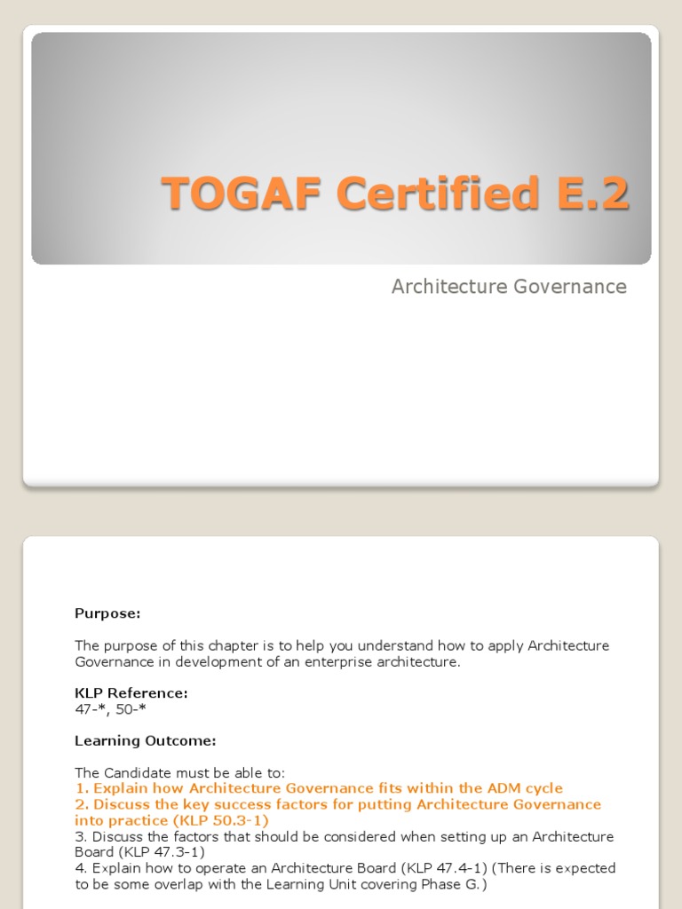 Togaf Certification
