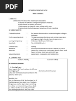 Embroidery Stitches Lesson Plan | PDF | Surgical Suture | Lesson Plan