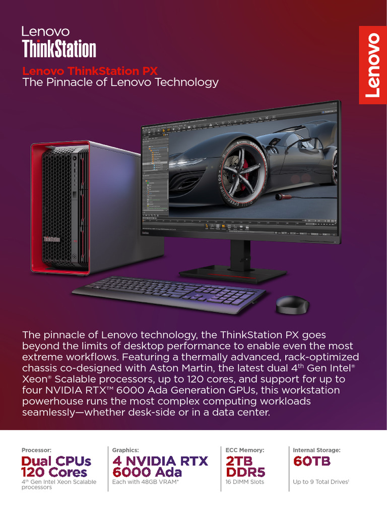 ThinkStation PX Datasheet | PDF | X86 Architecture | Office Equipment