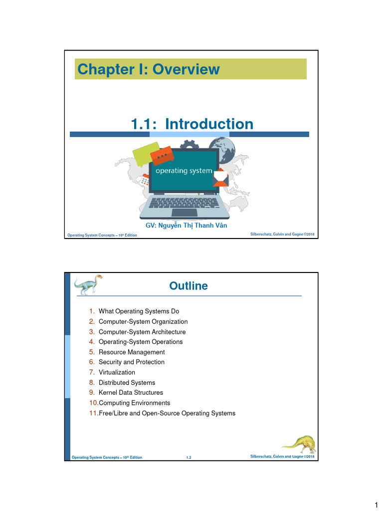 ch01.1 - Introduction | PDF | Operating System | Computer Data Storage