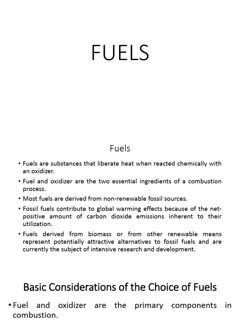1 Fuels | PDF | Fuels | Combustion
