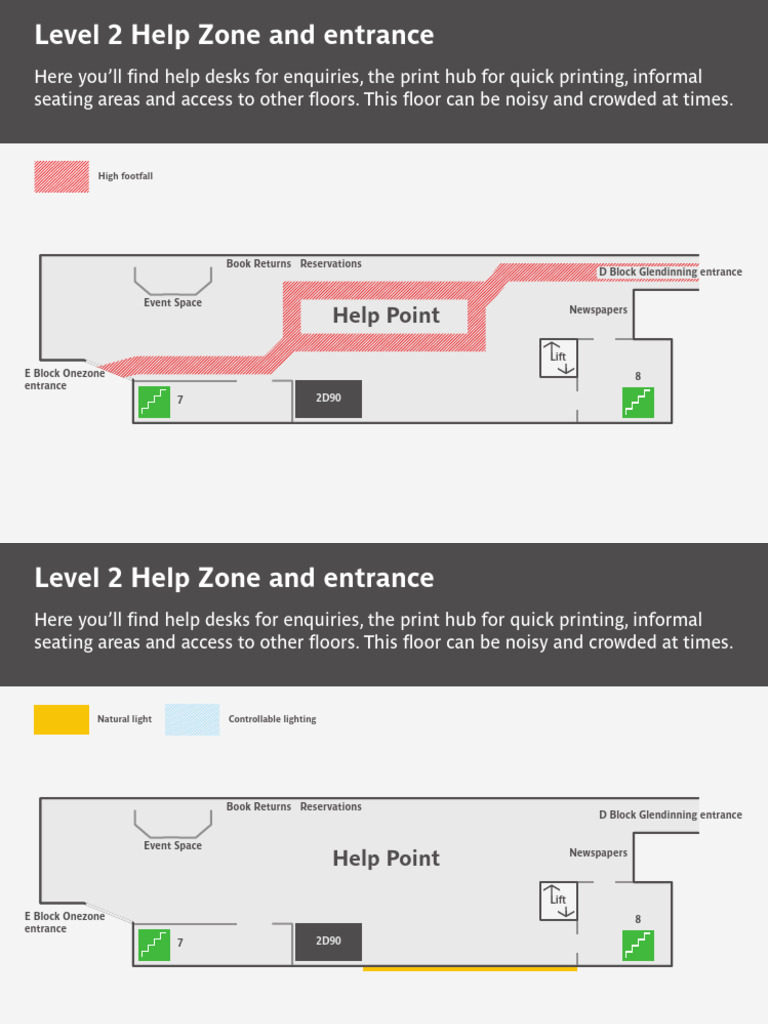 Frenchay Library Level 2 Sensory Maps | PDF