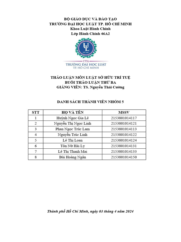 TL SHTT LẦN 3 | PDF