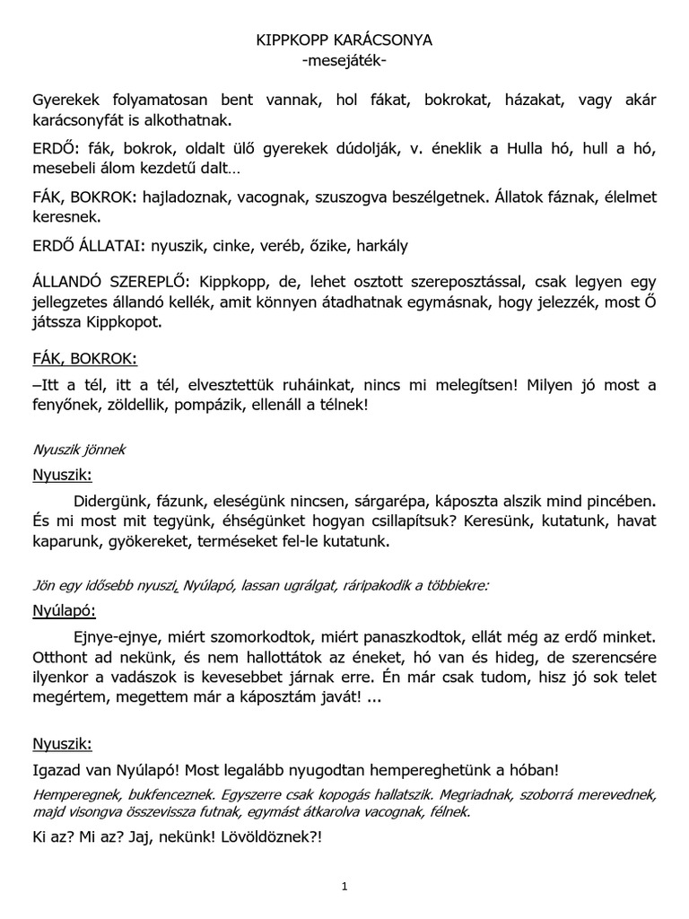 KIppkopp Karácsonya | PDF